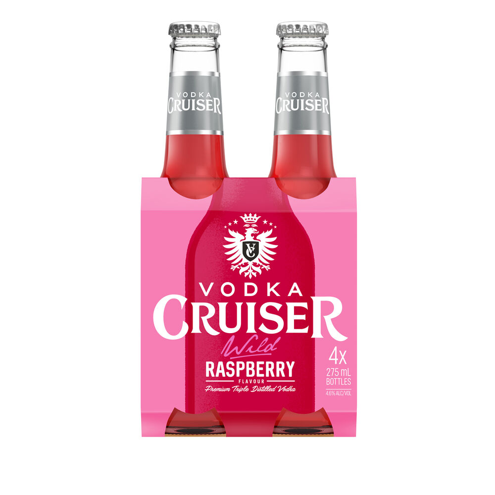 Vodka Cruiser Wild Raspberry 275mL - Single, 4 & 24 Pack Deals