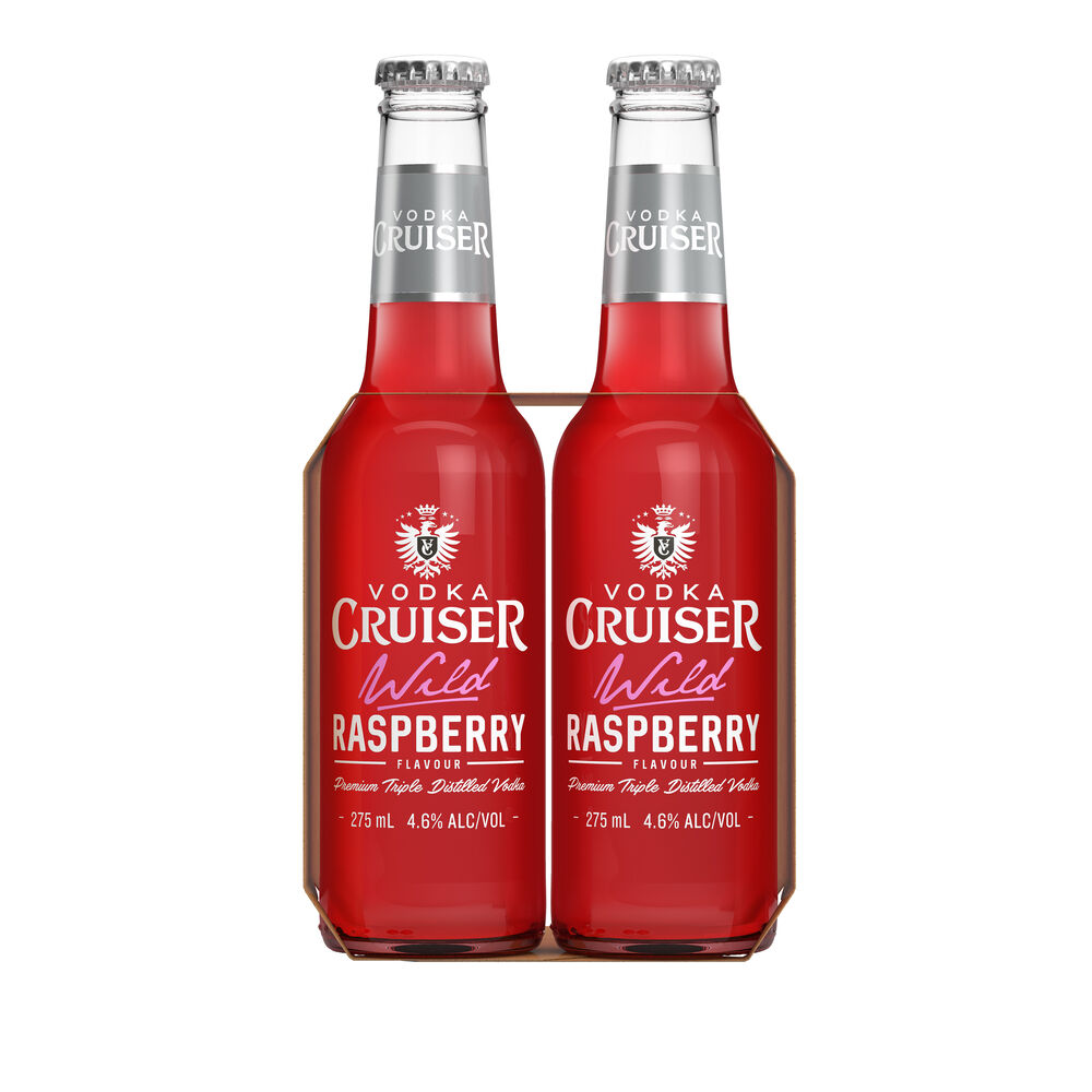 Vodka Cruiser Wild Raspberry 275mL - Single, 4 & 24 Pack Deals