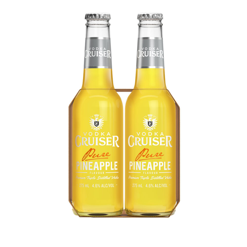 Vodka Cruiser Pure Pineapple 275mL - Single, 4 & 24 Pack Deals