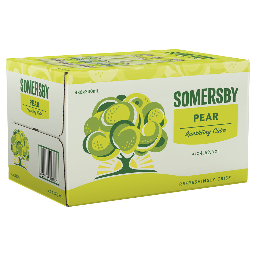Somersby Pear Cider 330mL - Single, 6 & 24 Pack Deals