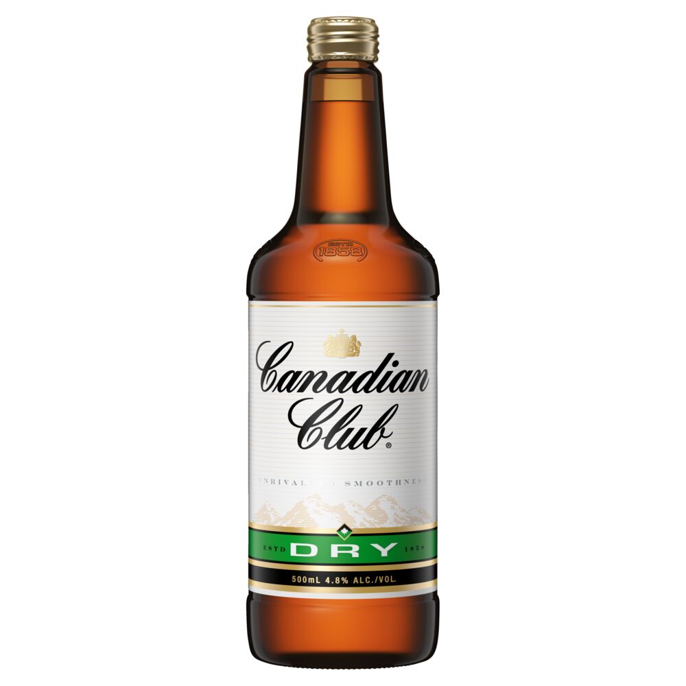 Canadian Club & Dry Bottle 500mL | Liquorland