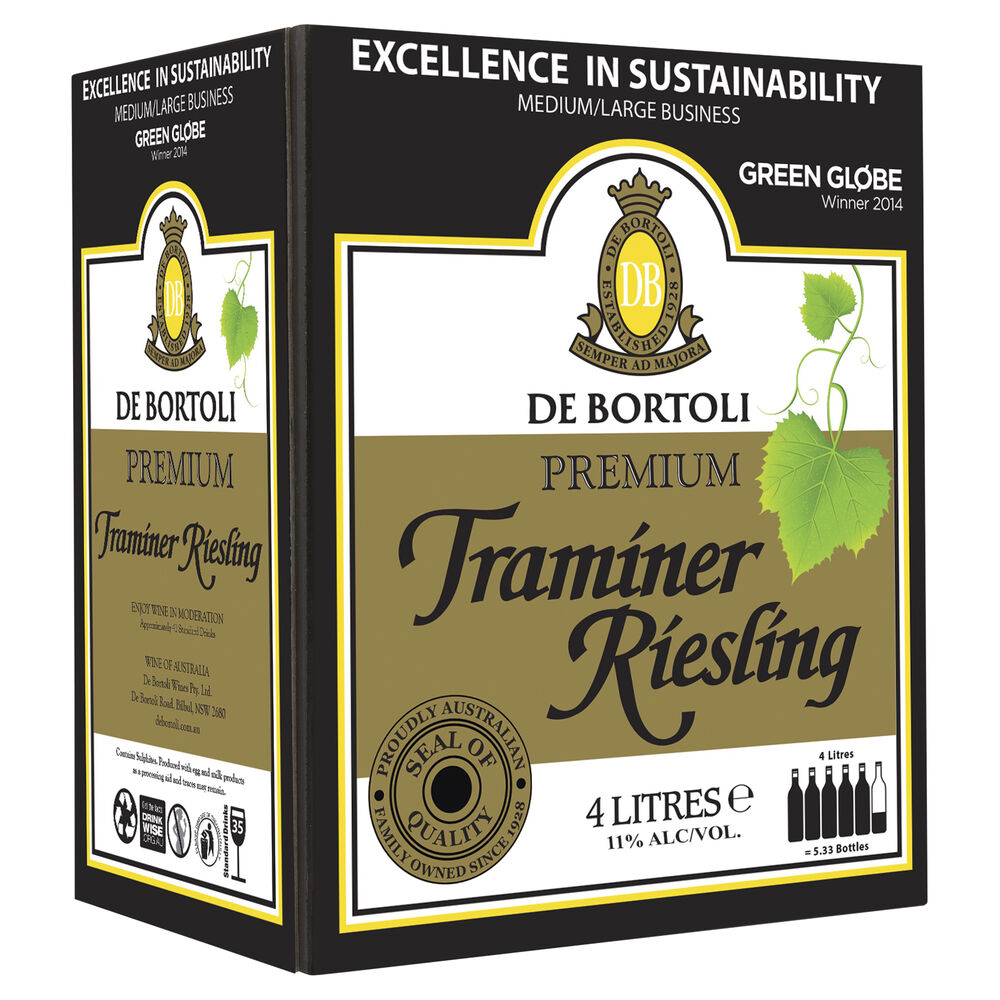 De Bortoli Premium Traminer Riesling 4L - Low Prices