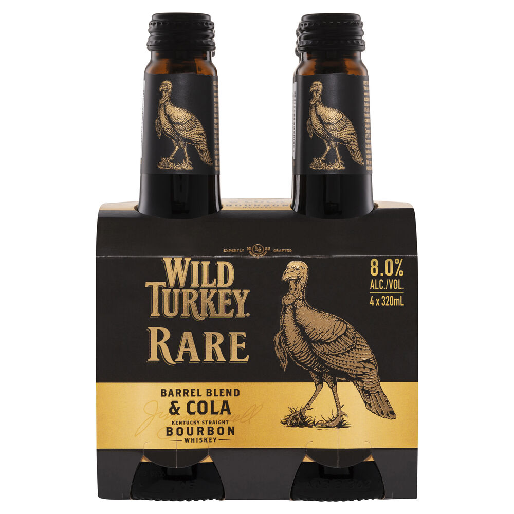 Wild Turkey Rare & Cola - 4 & 24 Pack Deals