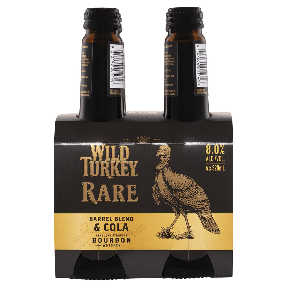 Wild Turkey Rare & Cola Bottle 320mL | Liquorland