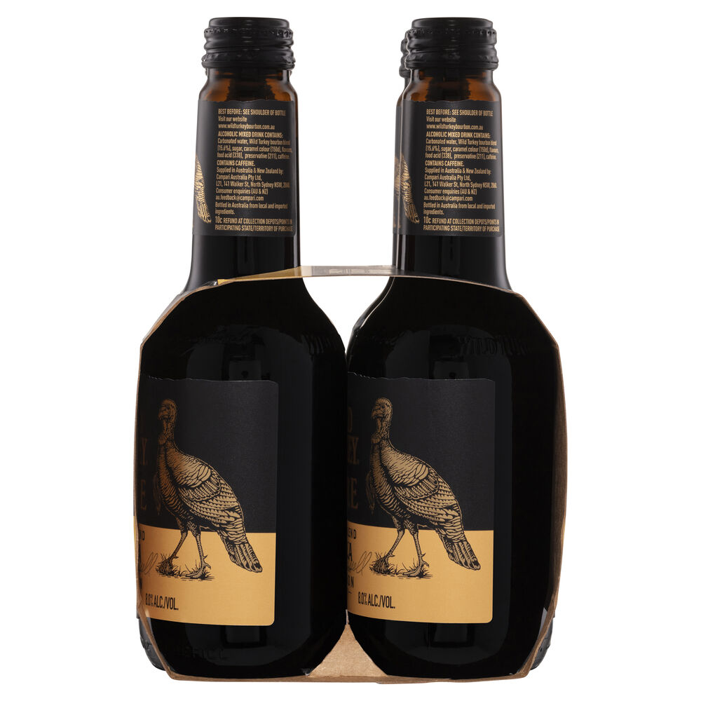 Wild Turkey Rare & Cola - 4 & 24 Pack Deals