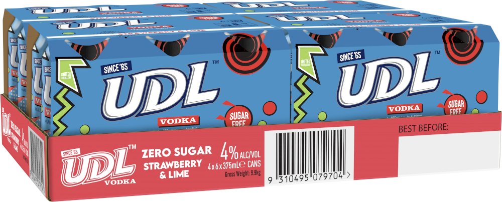 UDL Sugar Free Strawberry & Lime Can 375mL | First Choice Liquor Market