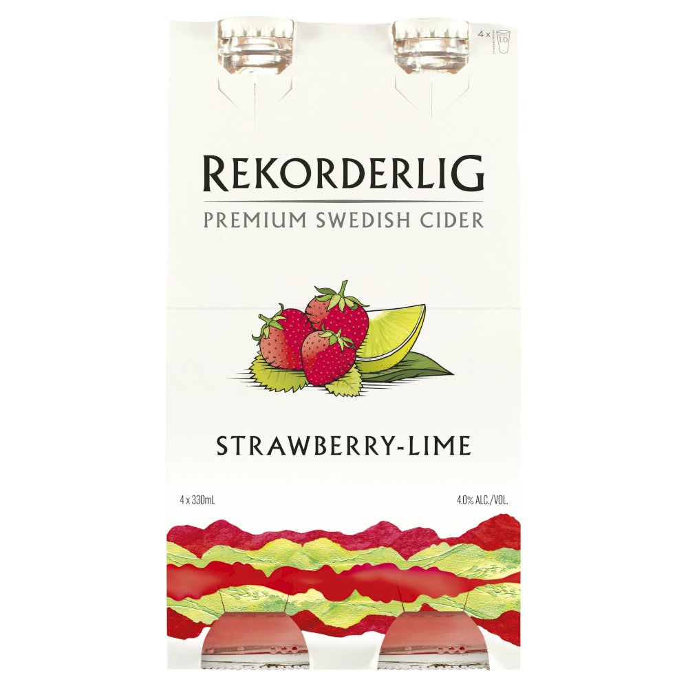 Buy Rekorderlig Strawberry Lime Cider >>> 330ml Bottle