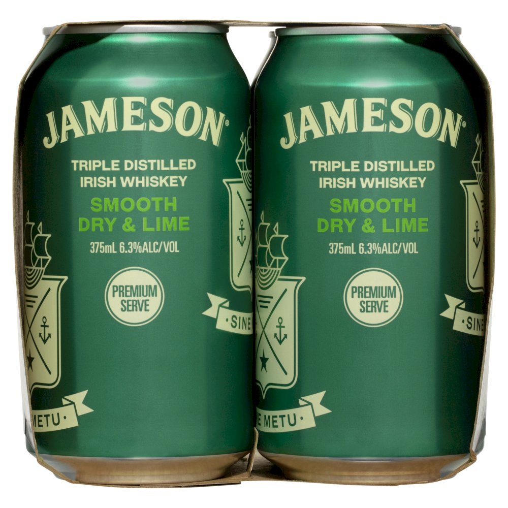 Buy Jameson Smooth Dry & Lime 6.3% Can 375mL Online