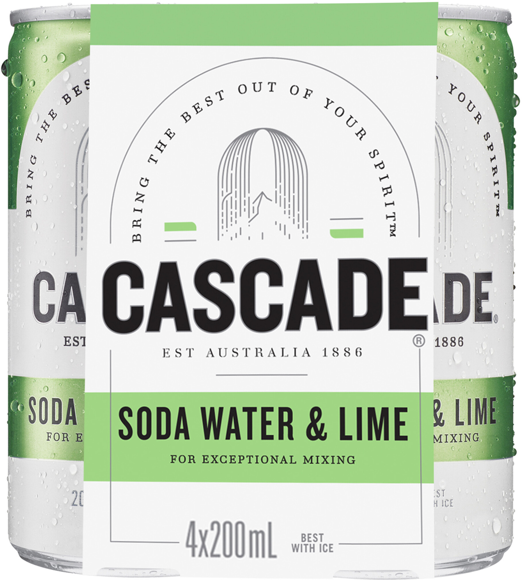 Cascade Lime & Soda Can 200mL 4Pk | Liquorland