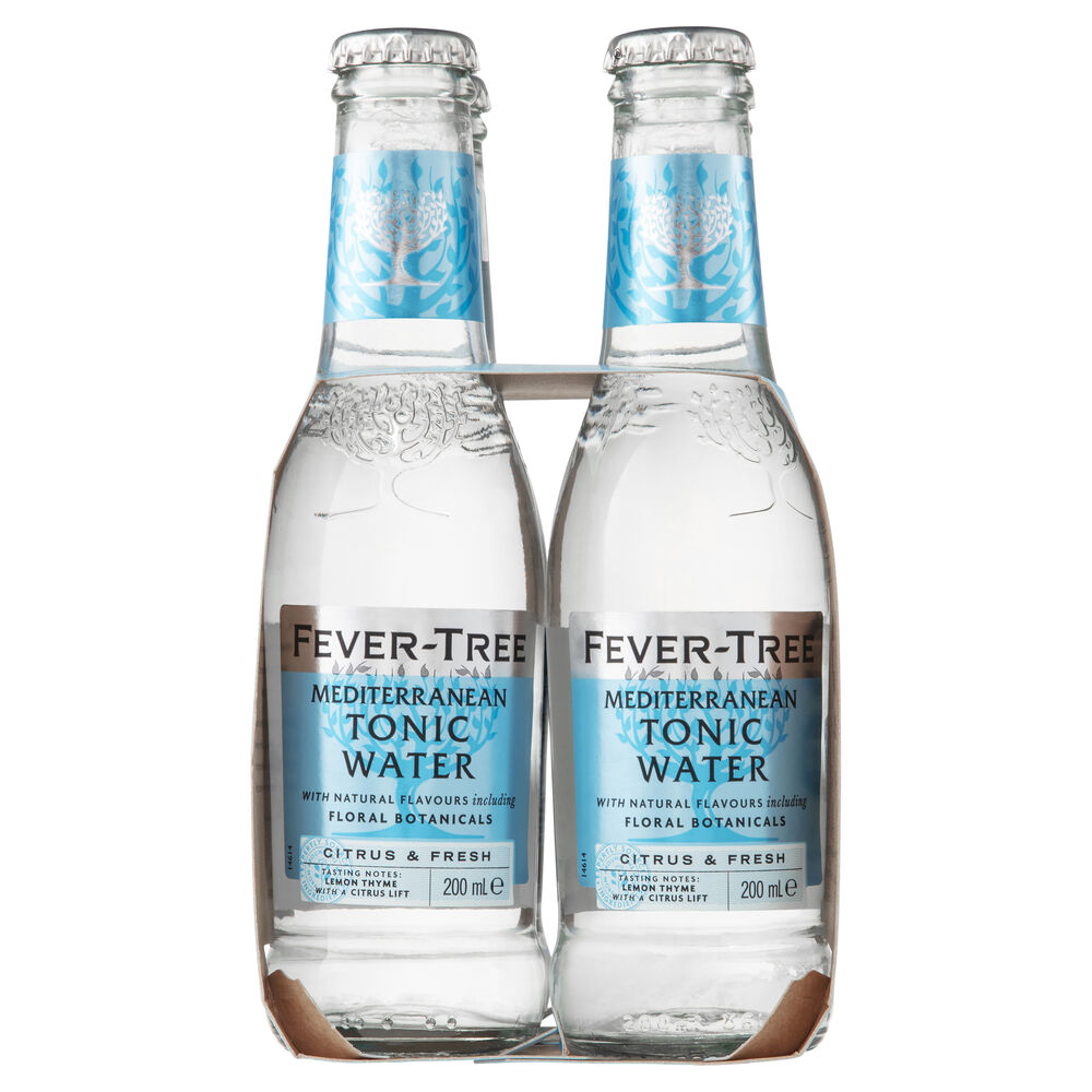 Fever Tree Mediterranean Tonic Water 200mL - 4 & 24 Pack Deals