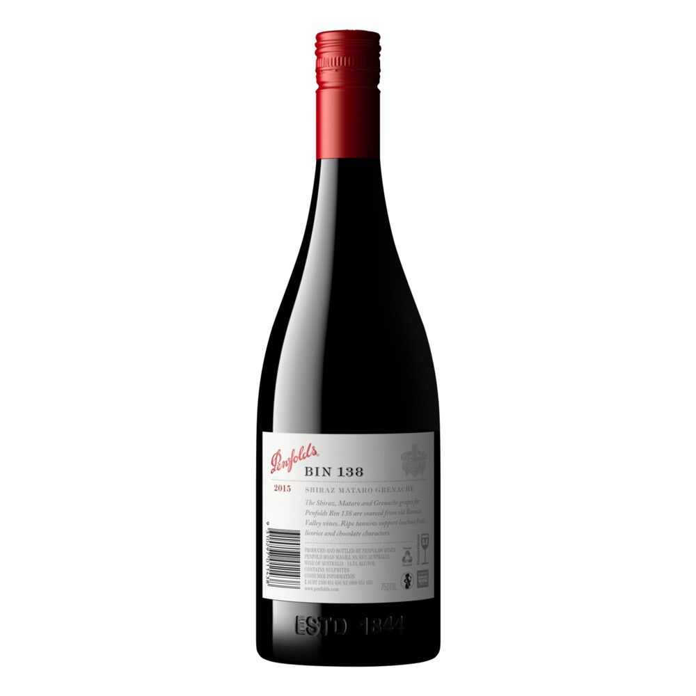 Penfolds Bin 138 Shiraz Grenache Mataro 750ml - Low Prices