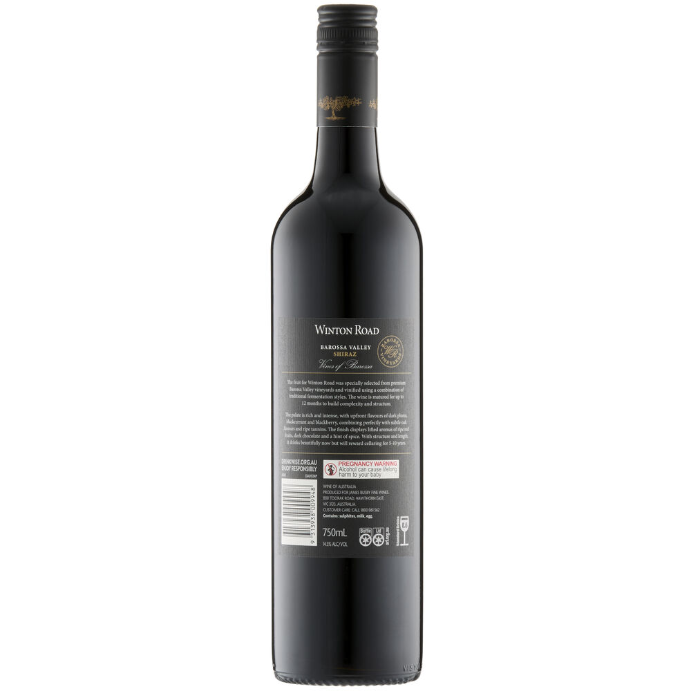Winton Road Barossa Valley Shiraz 750mL | Liquorland