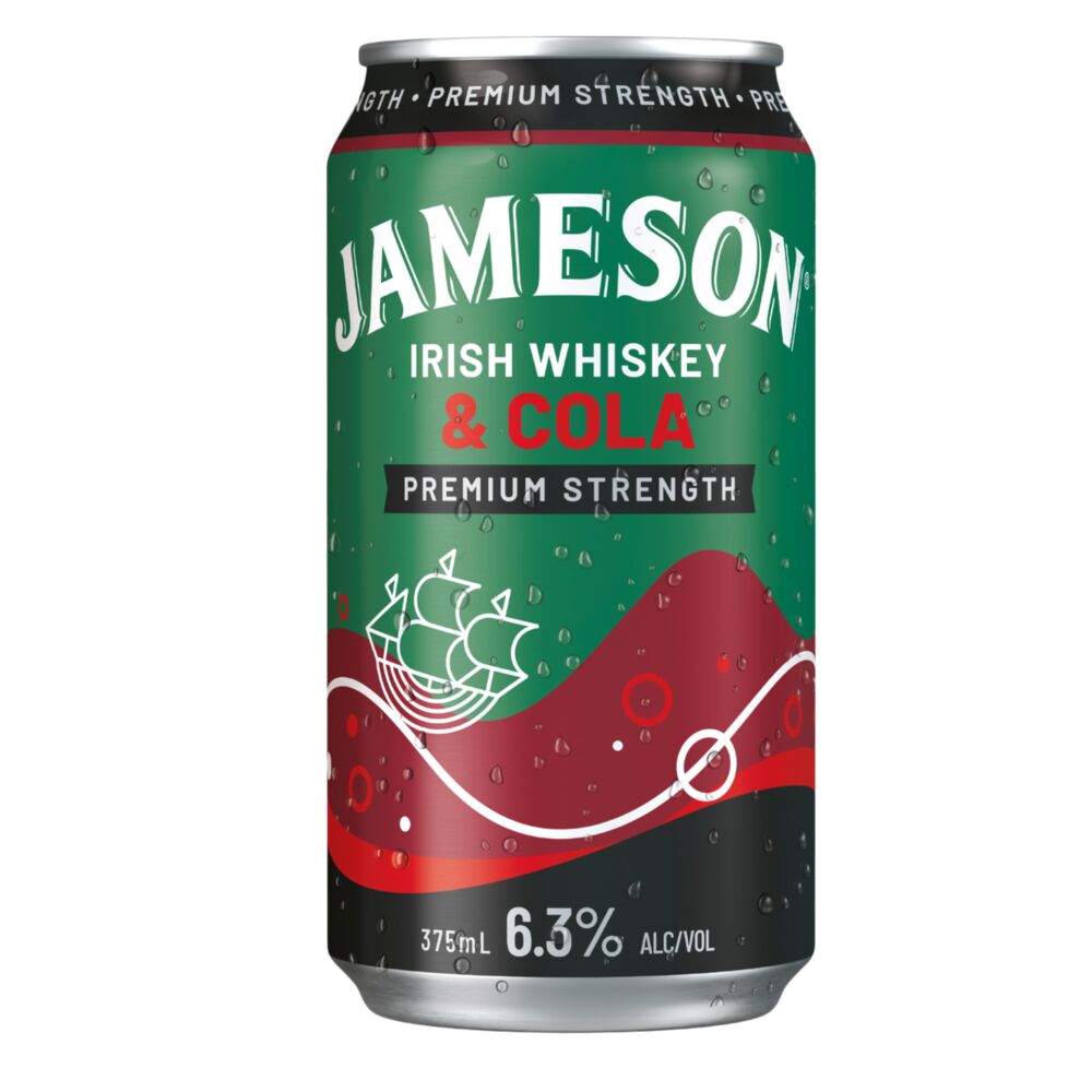 Jameson Raw and Cola 6.3% Can 375mL | Liquorland