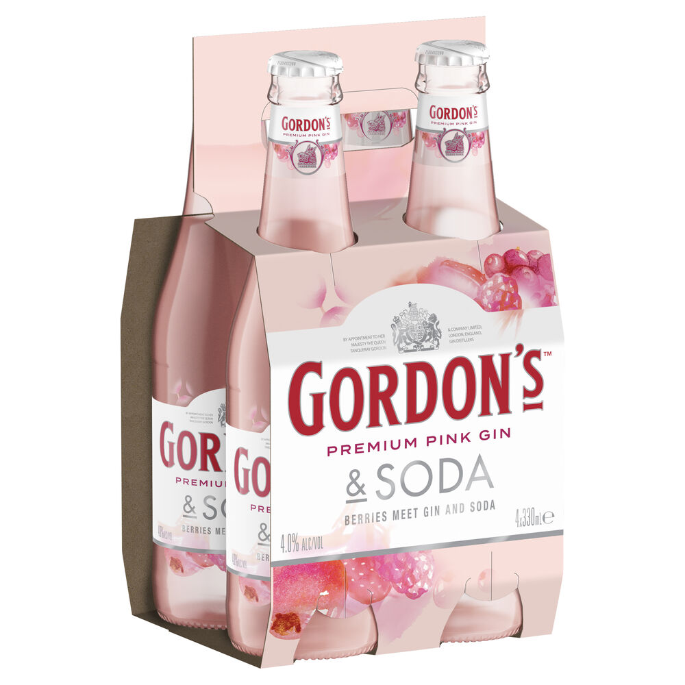 Gordons Pink Gin RTD Bottle 330mL | Liquorland