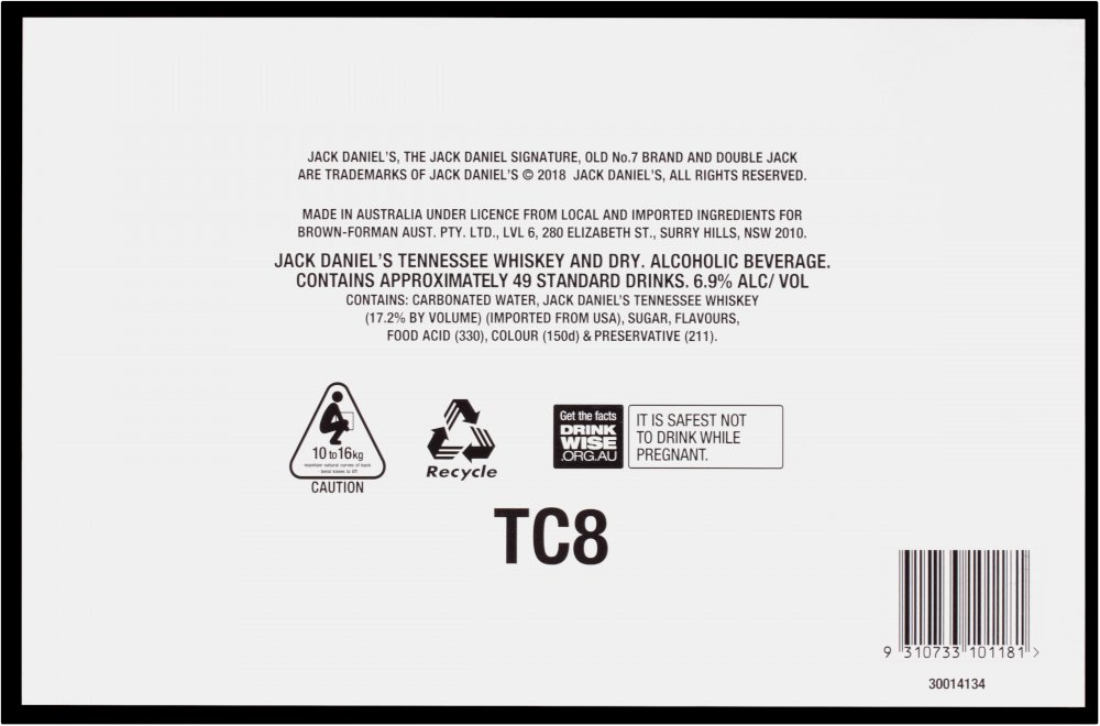 Jack Daniels Double Jack Dry Can 375mL | Vintage Cellars