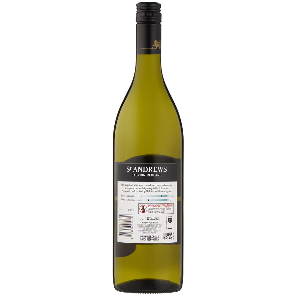 St Andrews Sauvignon Blanc 1L | Liquorland