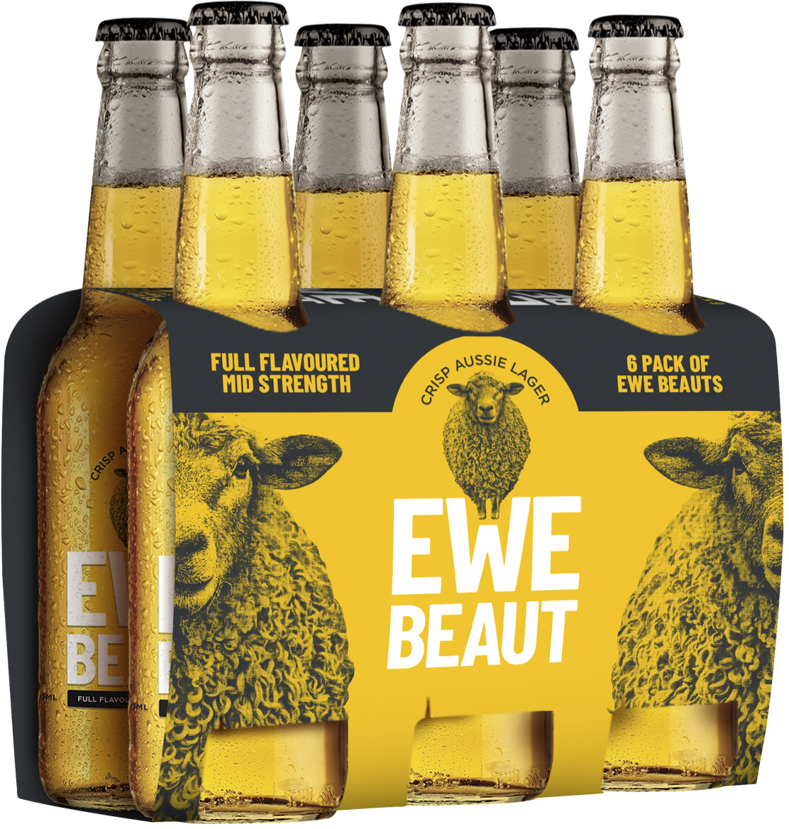 Buy Ewe Beaut Mid Strength Lager Bottle 330mL Online