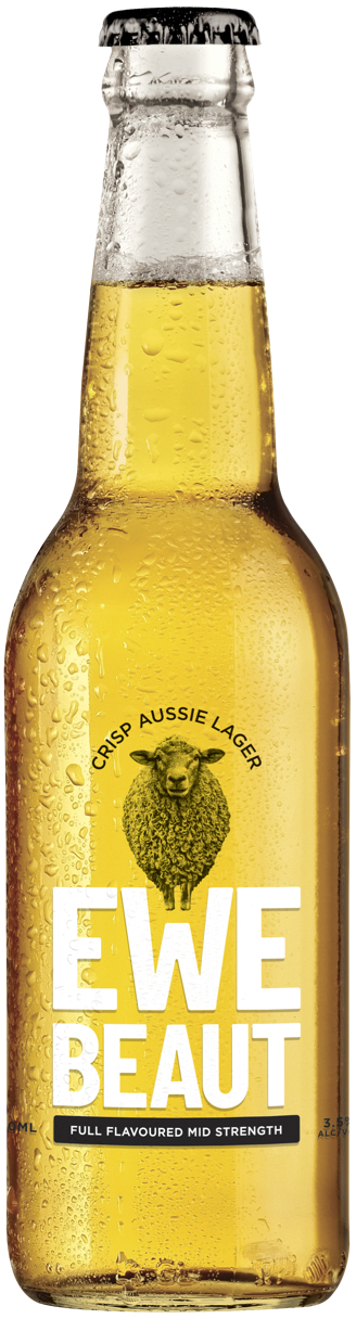 Buy Ewe Beaut Mid Strength Lager Bottle 330mL Online