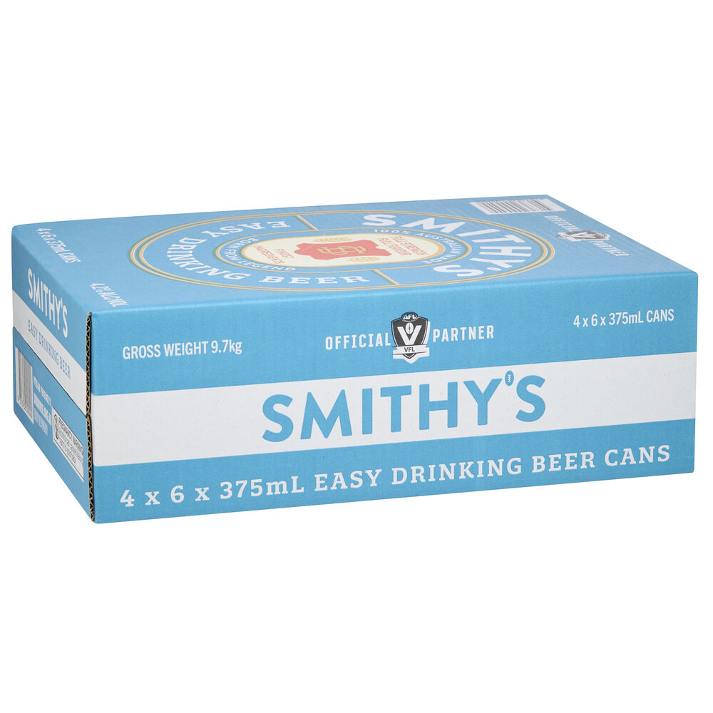 Smithy's Easy Drinking Beer Can 375mL | Liquorland