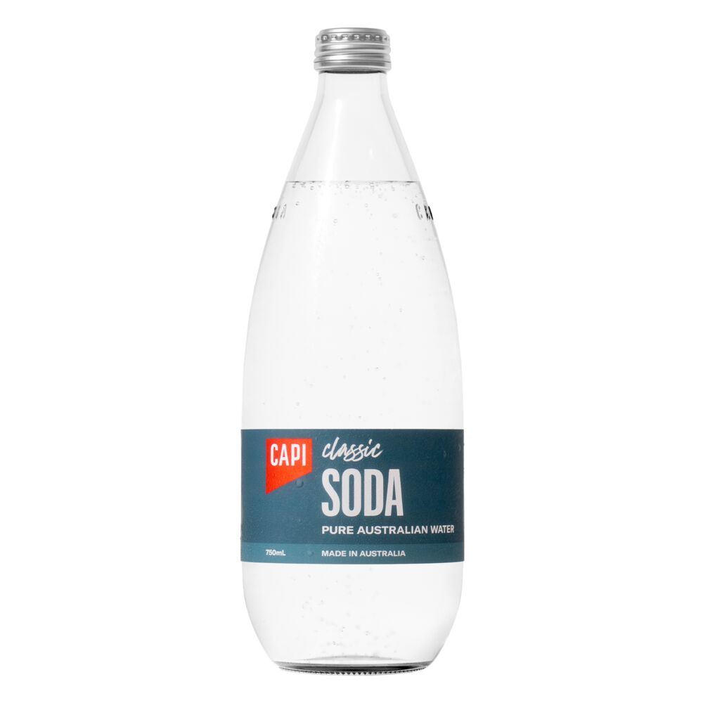 Capi Soda Water 750mL - Single & 12 Pack Deals