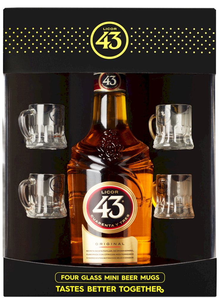 Licor 43 +2 Mini Beer Glass Pack 700mL | Liquorland
