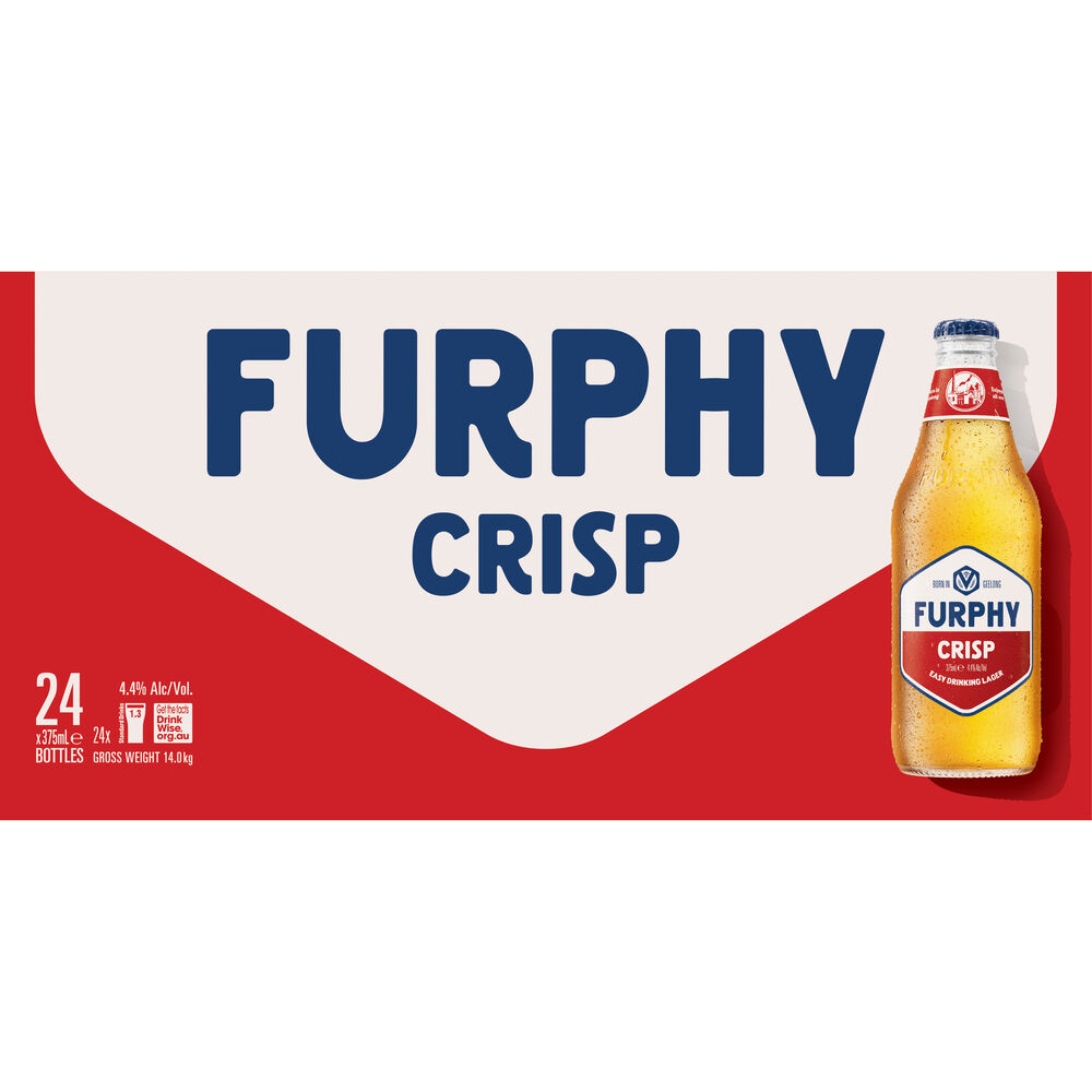 Furphy Crisp Lager Bottle 375mL | Liquorland