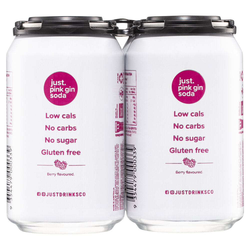 Just Pink Gin Soda 330mL | First Choice Liquor Market