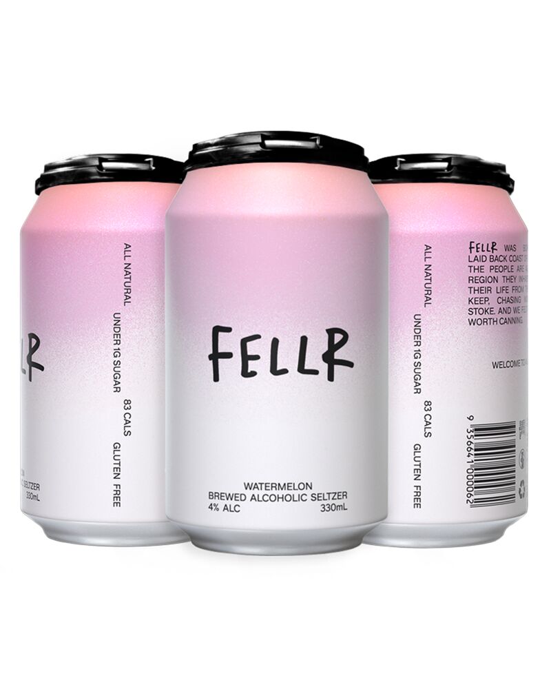 Fellr Watermelon Brewed Alcoholic Seltzer Can 330mL | Vintage Cellars