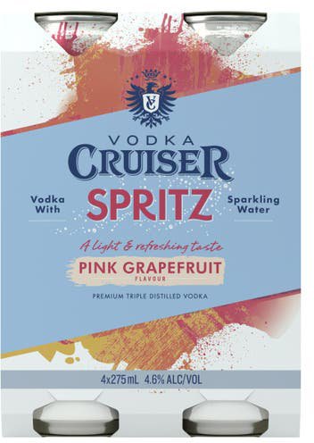 Buy Cruiser Spritz Pink Grapefruit Can 275mL Online