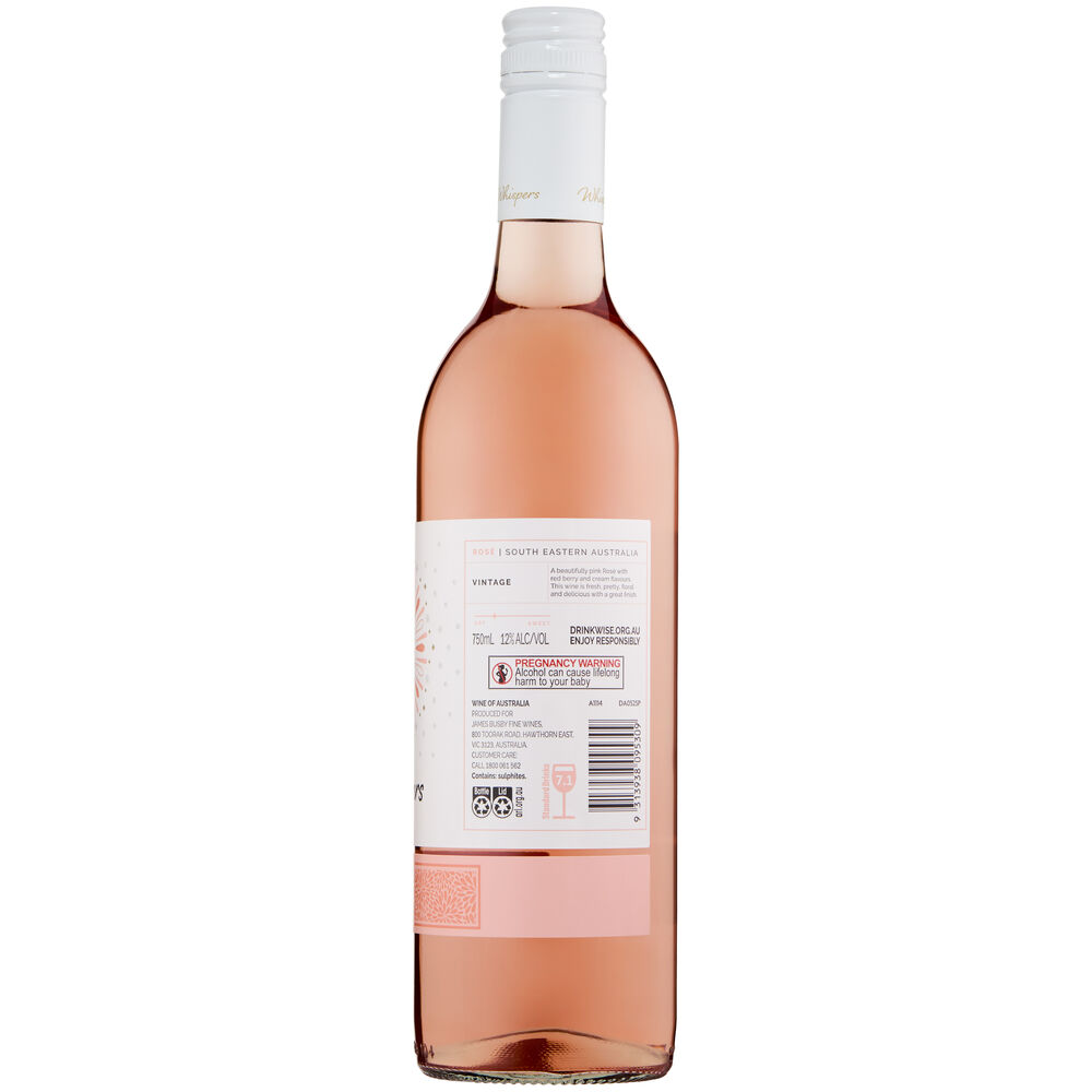Whispers Rose 750mL | First Choice Liquor Market