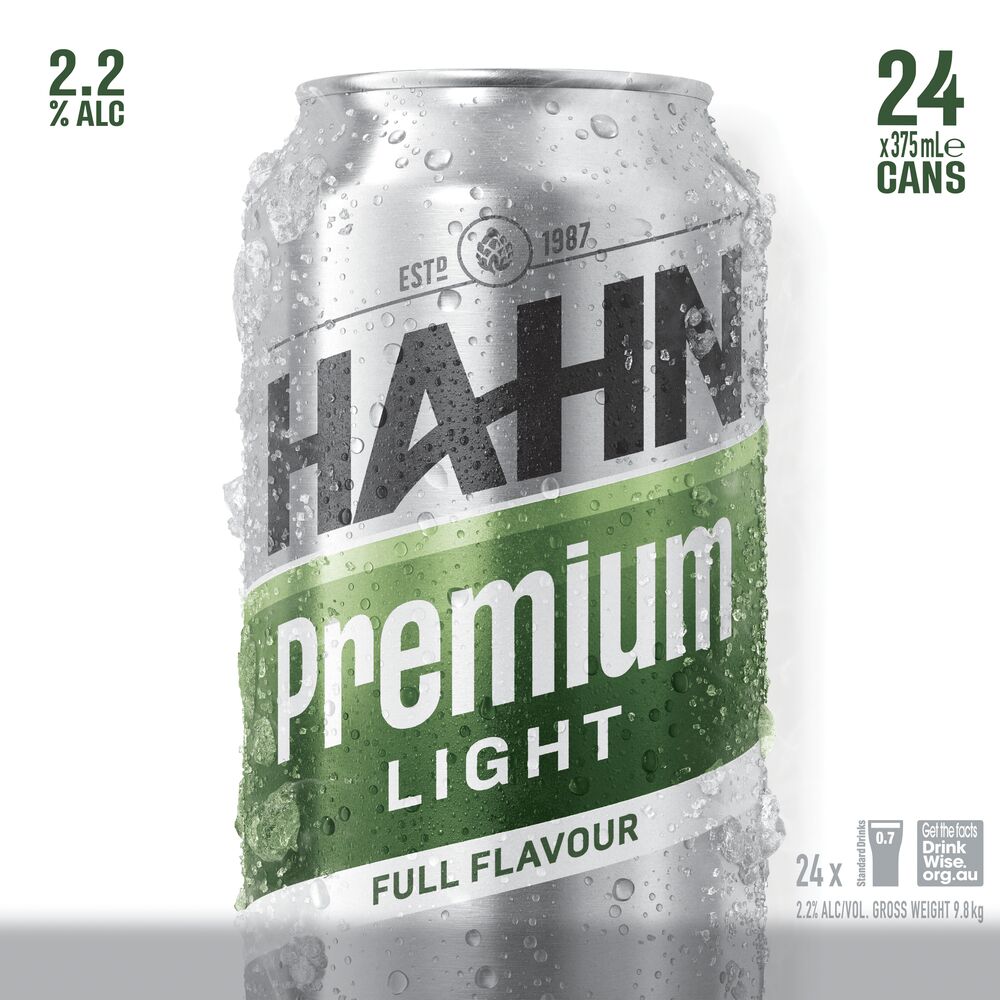 Hahn Premium Light Can 375mL - Single, 6 & 24 Pack Deals