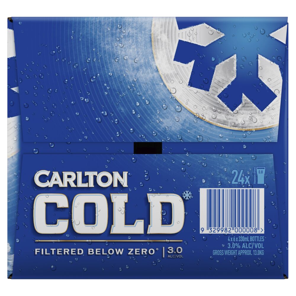 Carlton Cold Mid Bottle 330mL | Liquorland