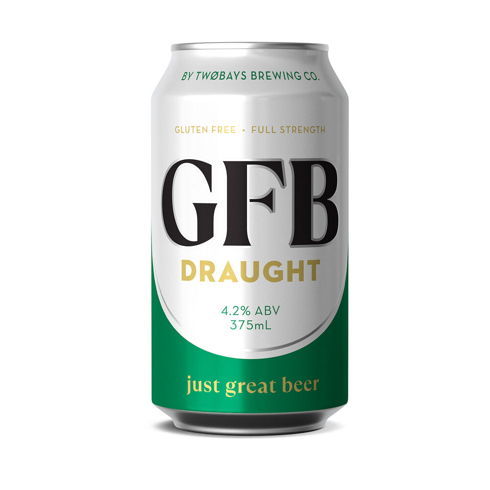 GFB Gluten Free Draught Can 375mL - Single, 6 & 24 Pack Deals