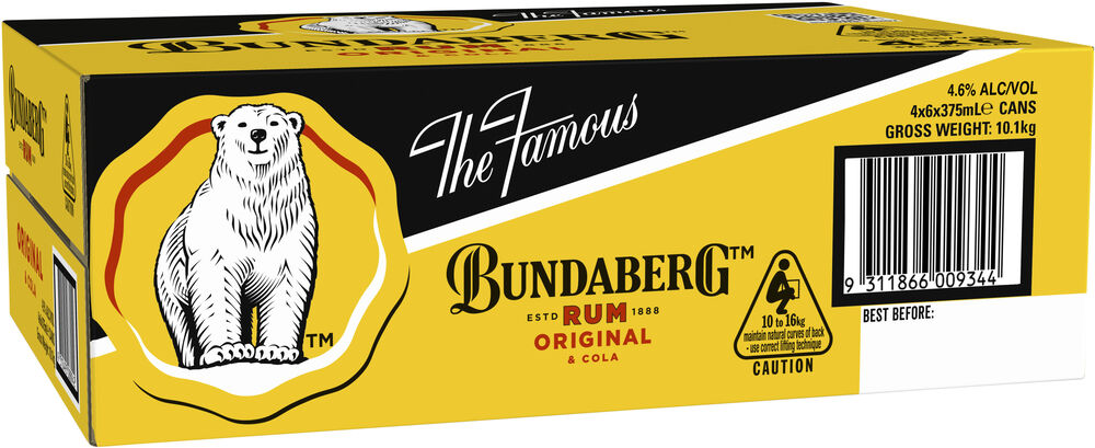 Bundaberg Up & Cola Can 375mL - Single, 6 & 24 Pack Deals