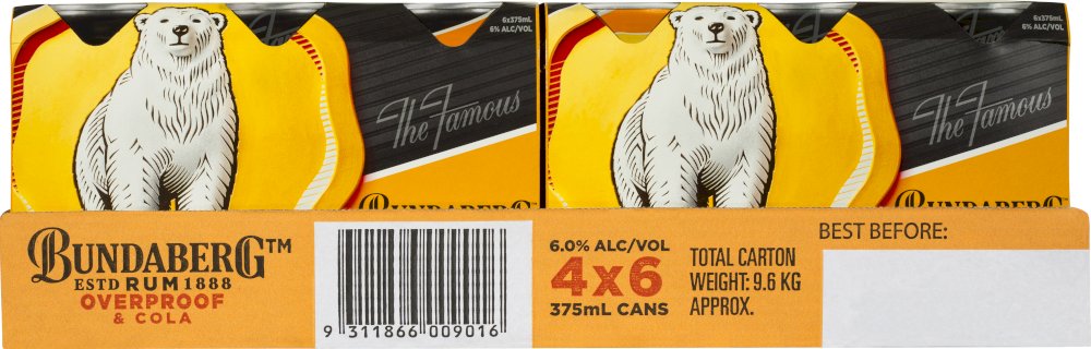 Bundaberg OP & Cola Cans 375mL | Liquorland