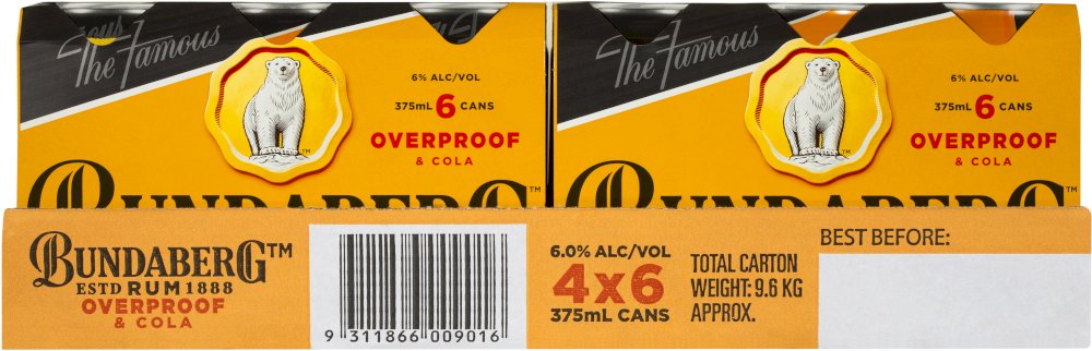 Bundaberg OP & Cola Cans 375mL | Liquorland