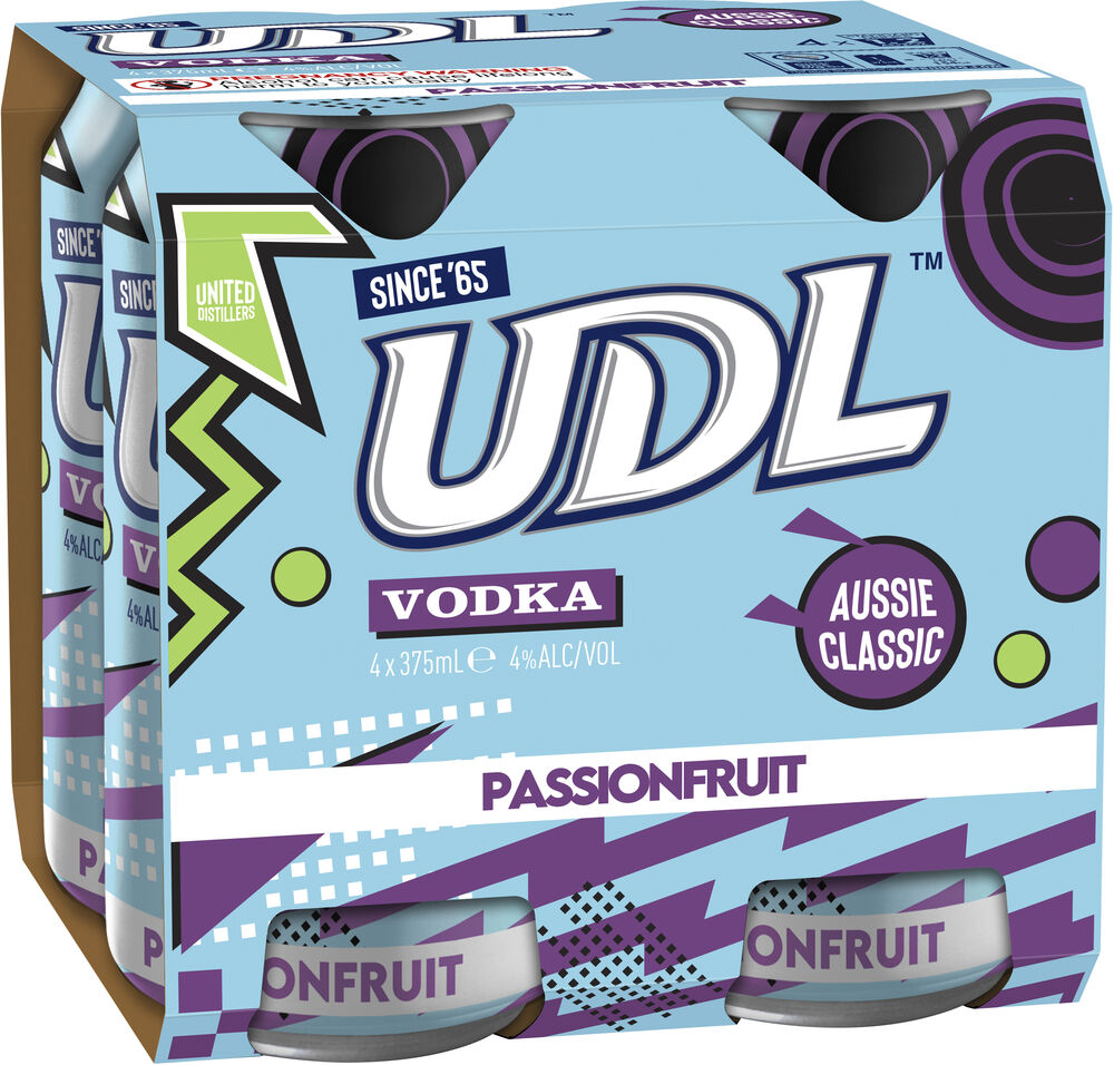 Buy UDL Vodka & Passionfruit Cans Online | Liquorland