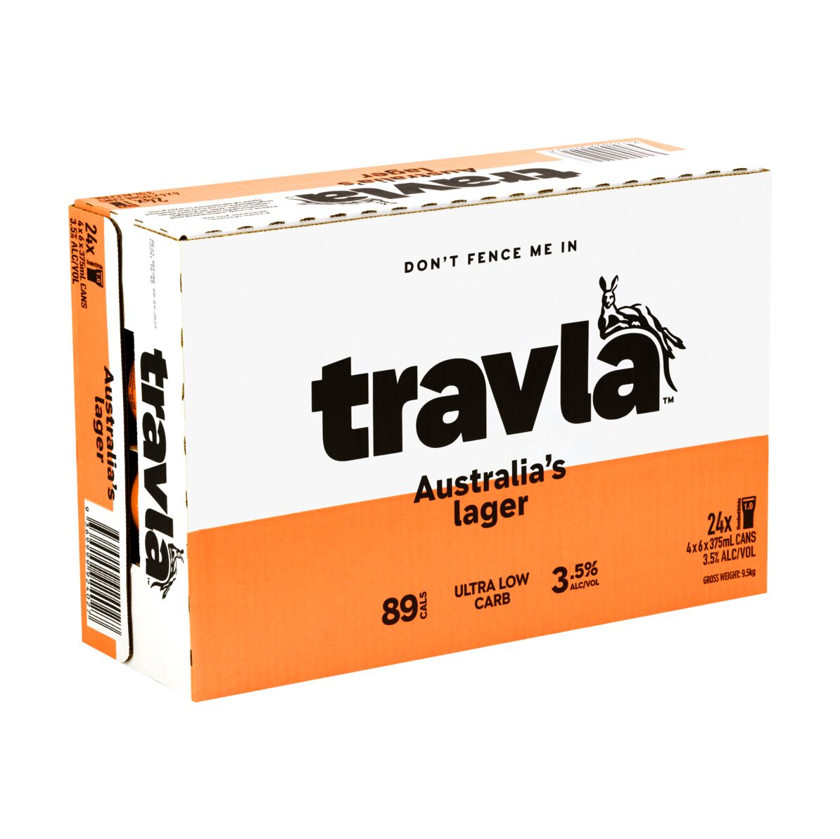 Travla Mid Strength Lager Can 375mL - Single, 6 & 24 Pack Deals