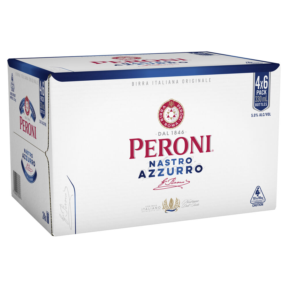 Peroni Nastro Azzurro 330mL - Single, 6 & 24 Pack Deals
