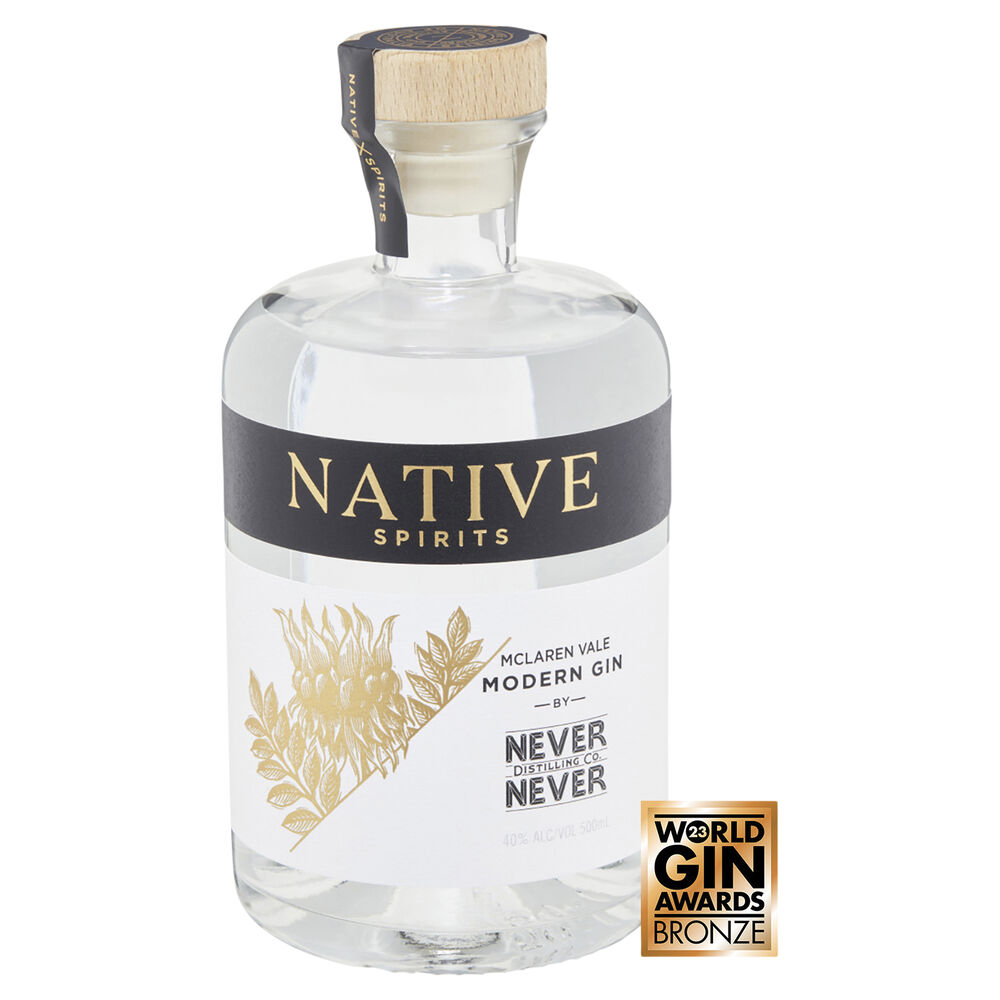 Native Spirits McLaren Vale Modern Gin By Never Never 500mL | Liquorland
