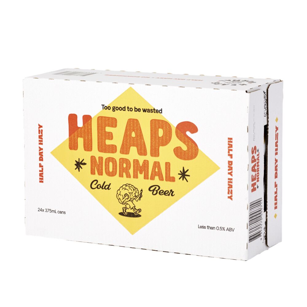 Heaps Normal Half Day Hazy Can 375mL - 4 & 24 Pack Deals