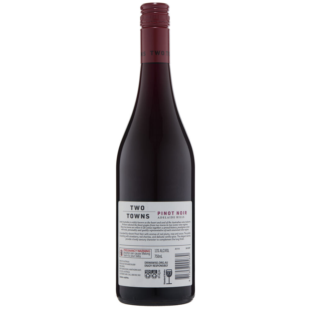 Two Towns Adelaide Hills Pinot Noir 750mL | Liquorland