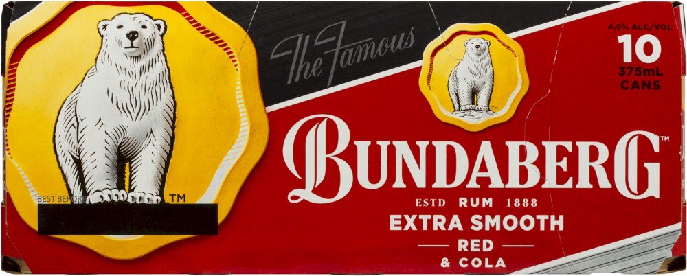 Bundaberg Red & Cola Can 375mL (10 Pack) | Liquorland