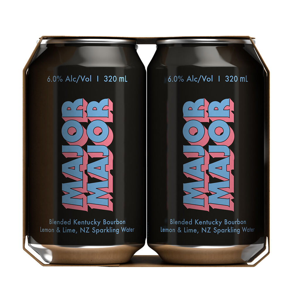 Major Major Bourbon Lemon Lime & Sparkling Water Can 320mL | Liquorland
