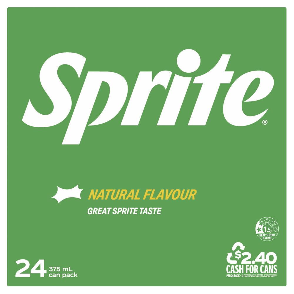 Sprite Lemonade 375mL - Single, 6 & 24 Pack Deals