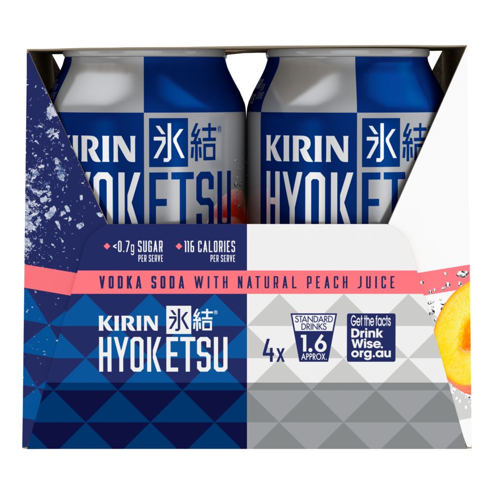 Kirin Hyoketsu Peach Can 330mL - Single, 4 & 24 Pack Deals