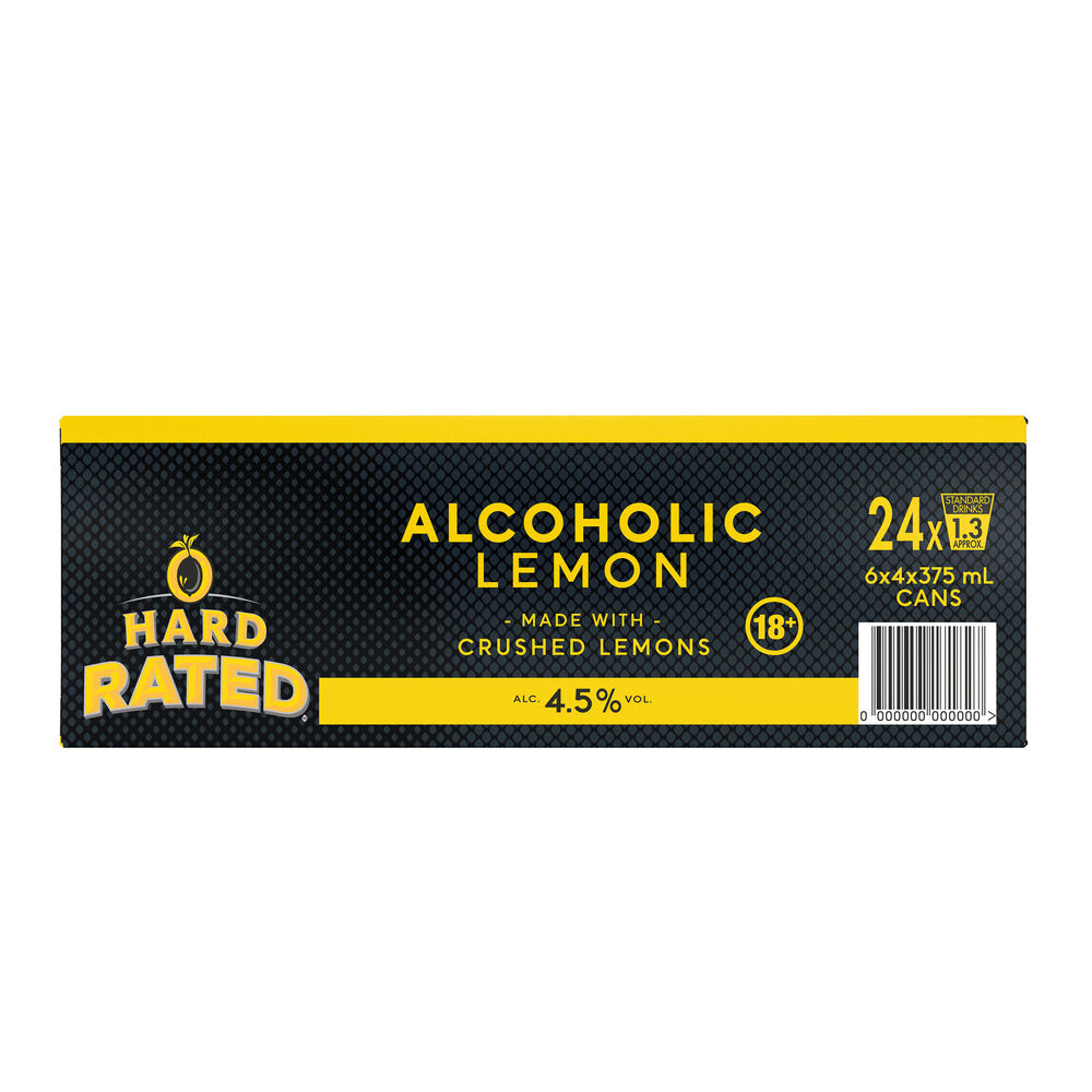 Hard Rated Can 375mL - Single, 4 & 24 Pack Deals