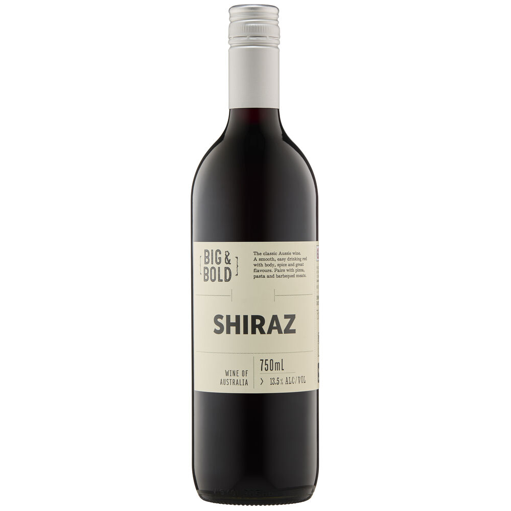 Cleanskin Big Bold Shiraz 750ml - Low Prices