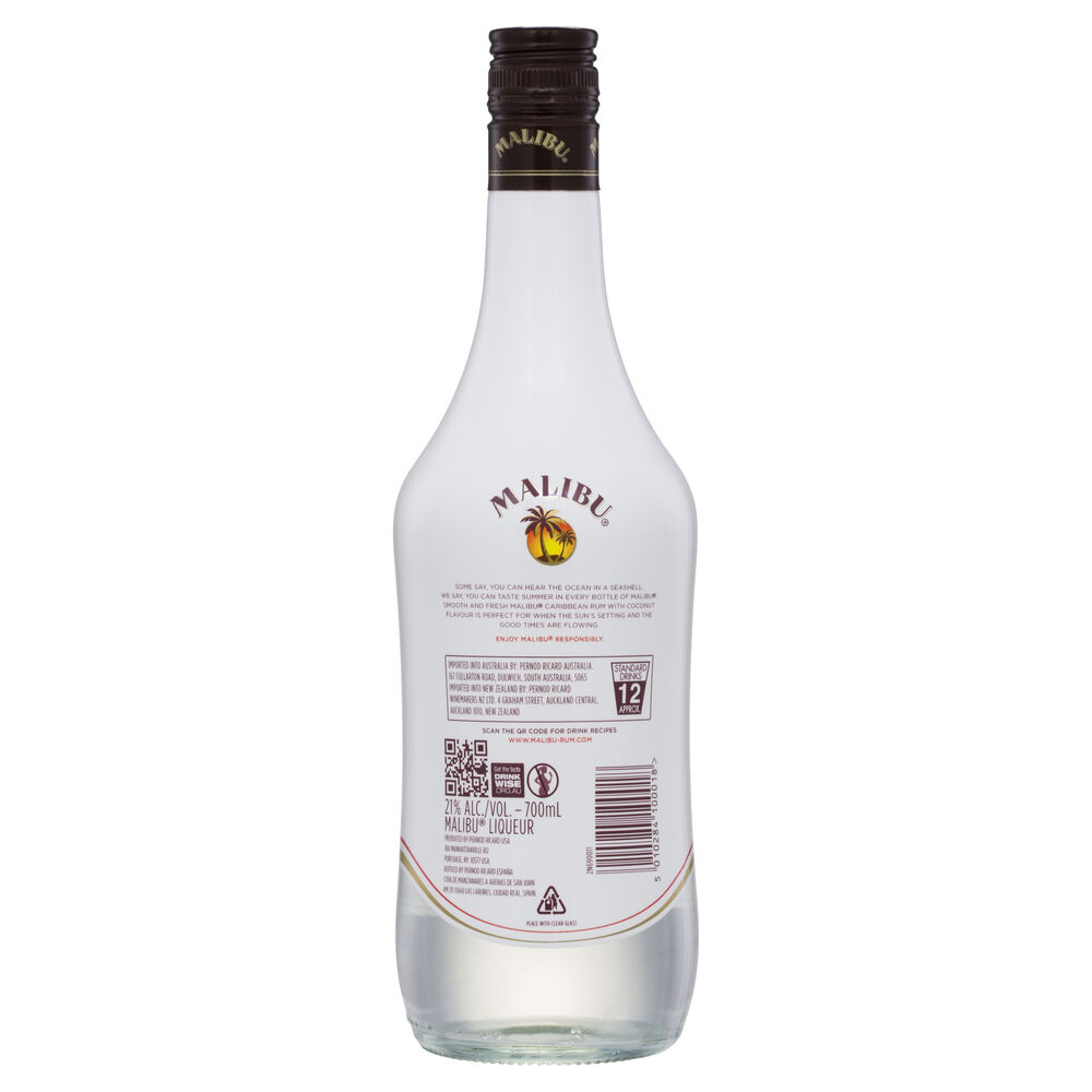 Malibu Caribbean White Rum 700mL | Liquorland