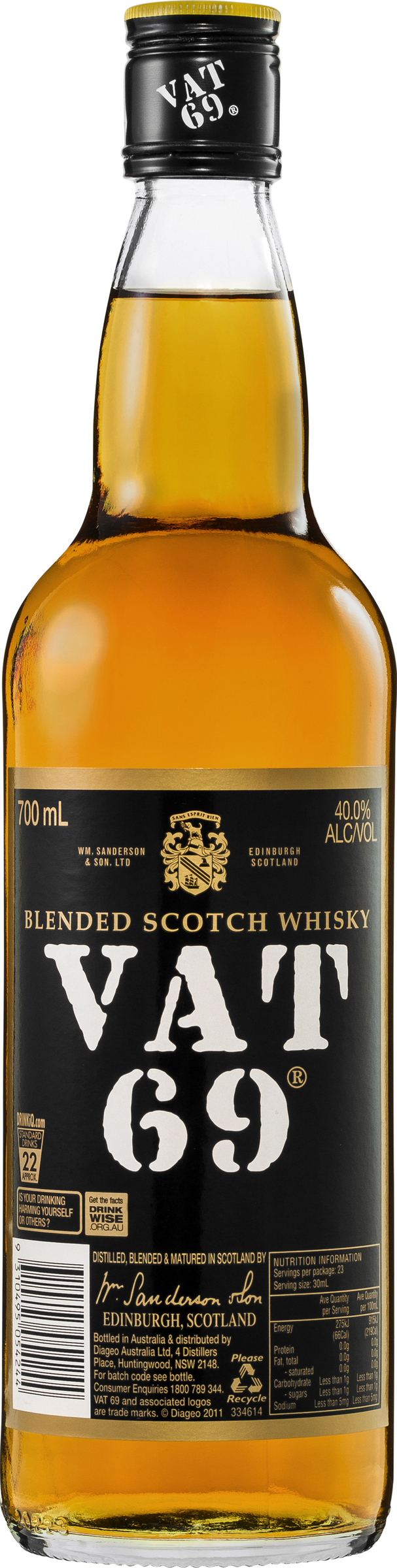 Vat 69 Scotch Whisky 700mL | Liquorland